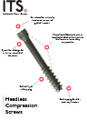 Headless Compression Screws (HCS) | ITS Implant - USA